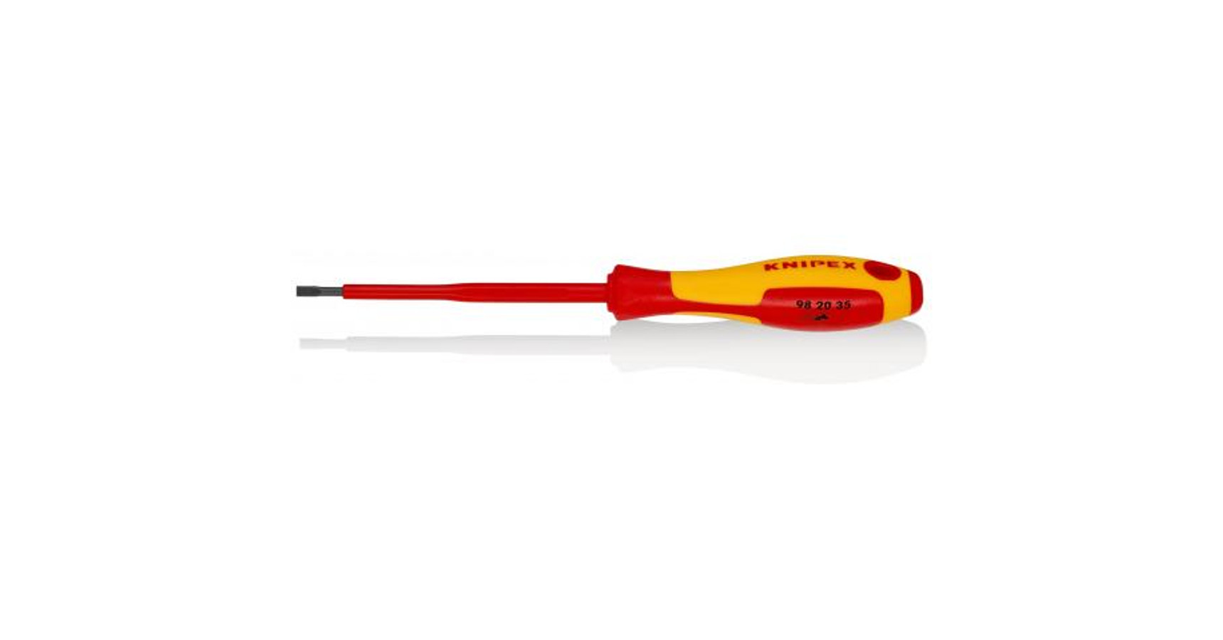 Knipex Szigetelt csavarhúzó, lapos, 1000V 100x 3,5x 0,6